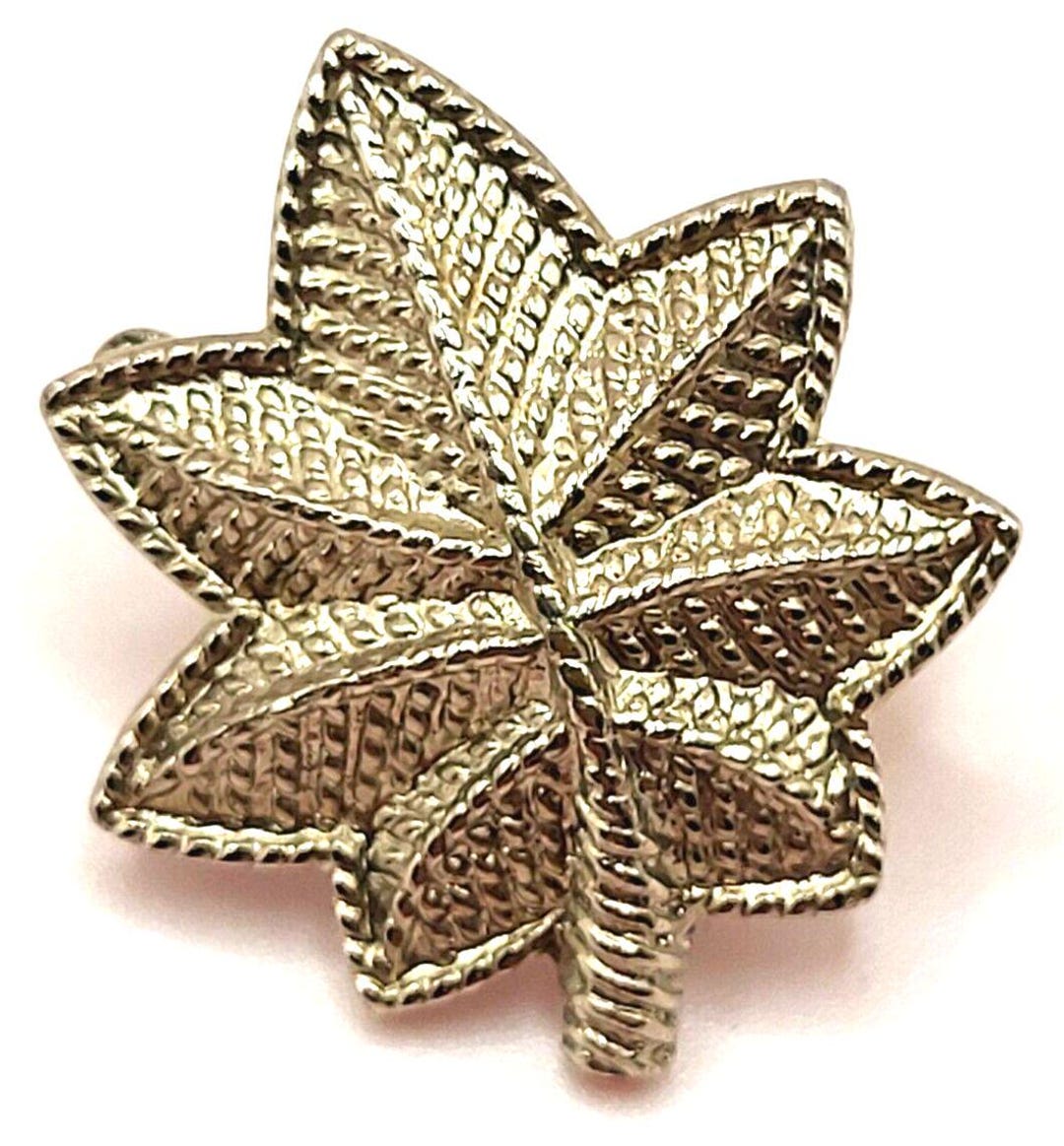 US Lt. Colonel Oak Leaf Silver Tone Gemsco G-2 Militaria - Etsy