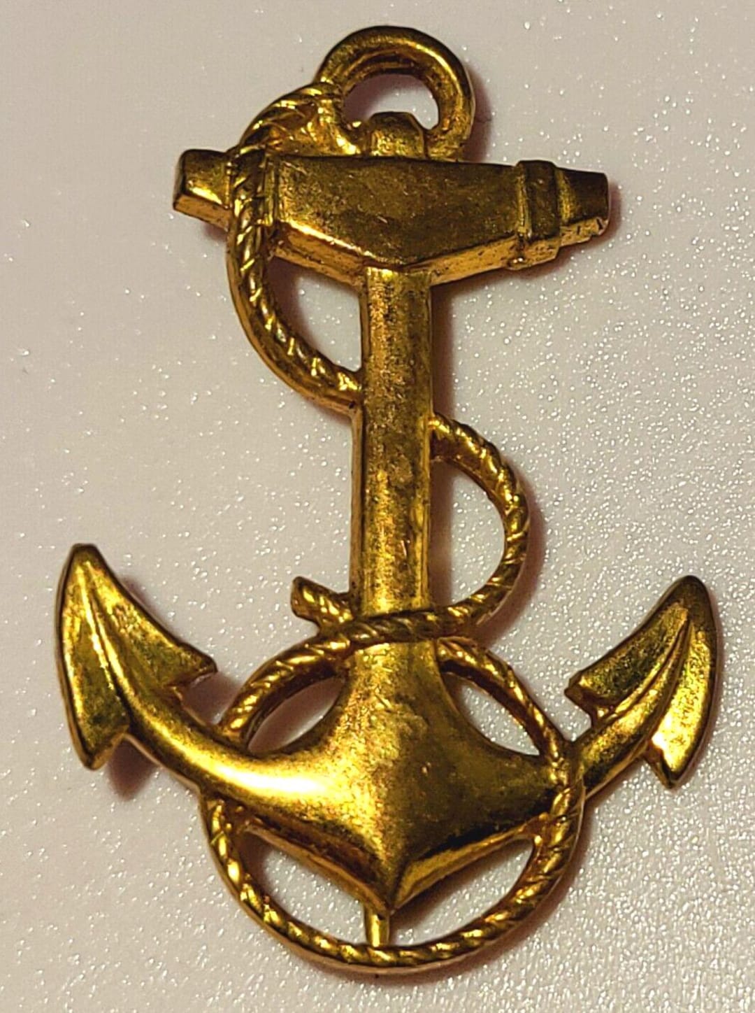 Militaria US Navy Midshipman Cap Device Fouled Anchor - Etsy