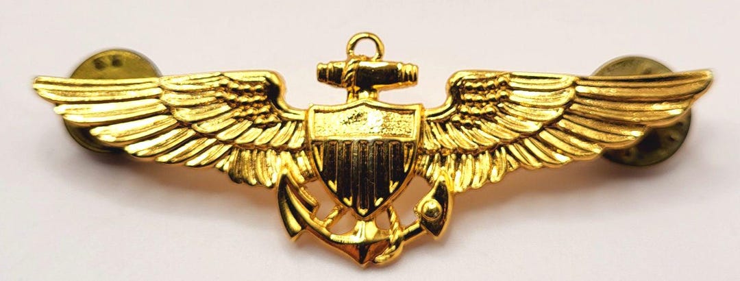 US USMC Naval Aviator Wings Gold Tone V-21-N - Etsy
