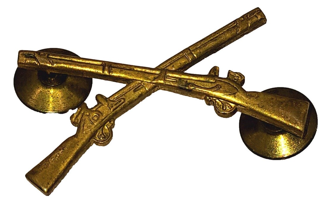 Militaria US Army Infantry Branch Insignia Crossed Muskets - Etsy