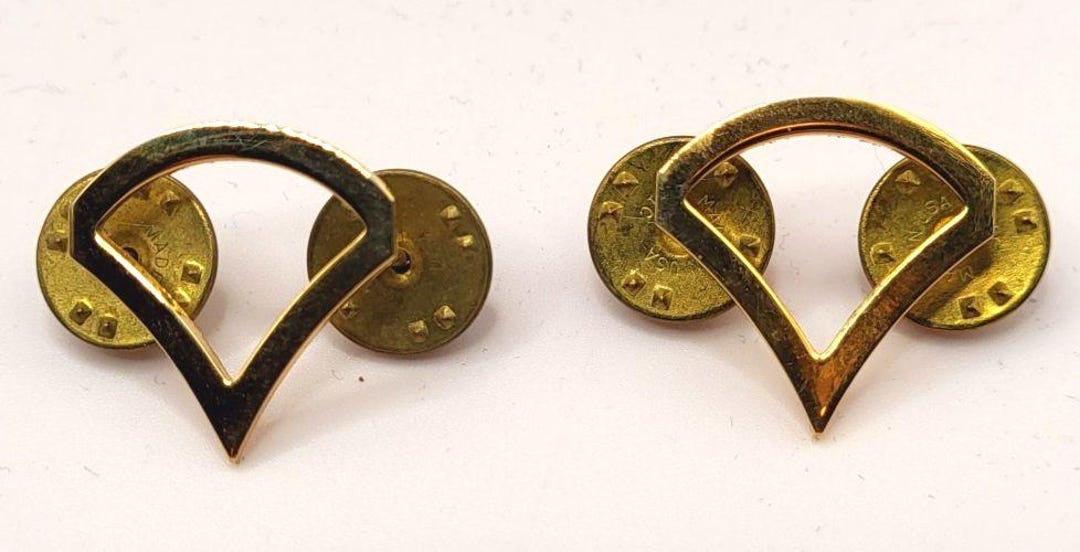 US Army Private 1st Class E3 Rank Insignia V-21 Lot of 2 - Etsy