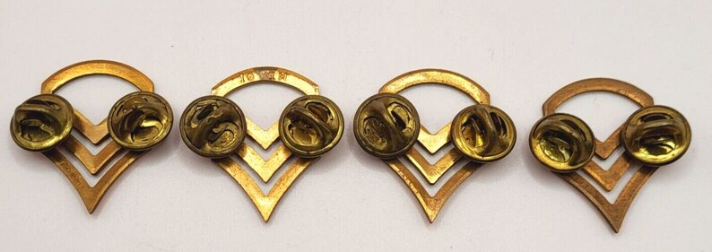 Militaria U.S. Army Sergeant E-5 Insignia Pins Gold Tone Lot of 4 - Etsy