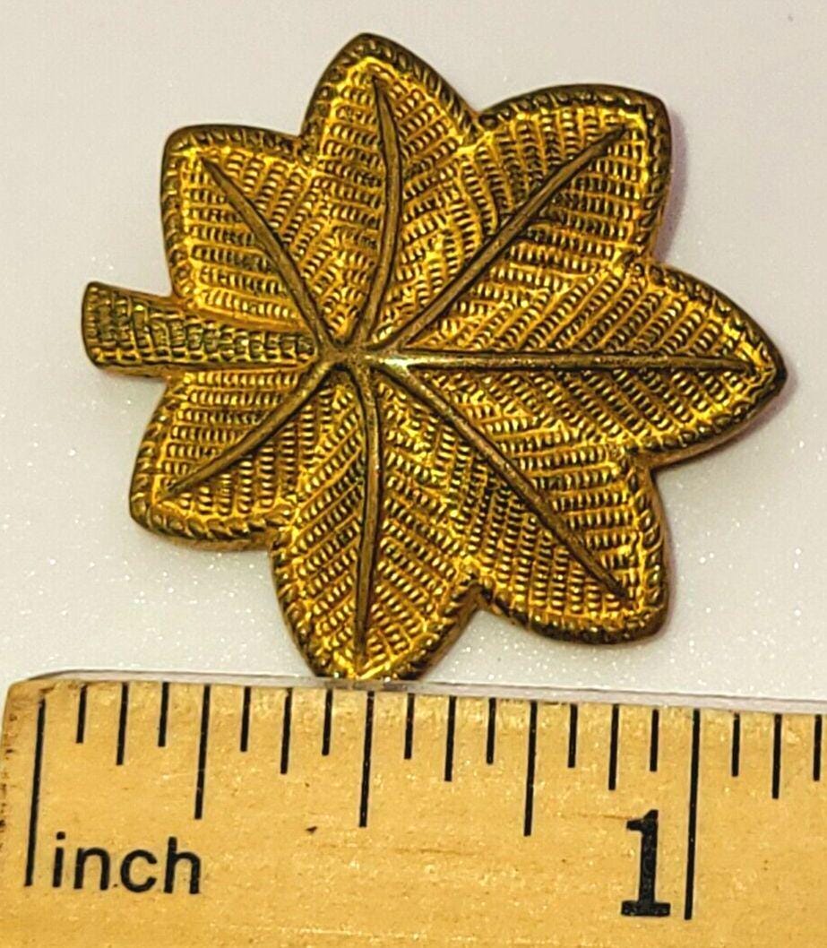US Major Rank Insignia Pin Gold Tone Militaria - Etsy