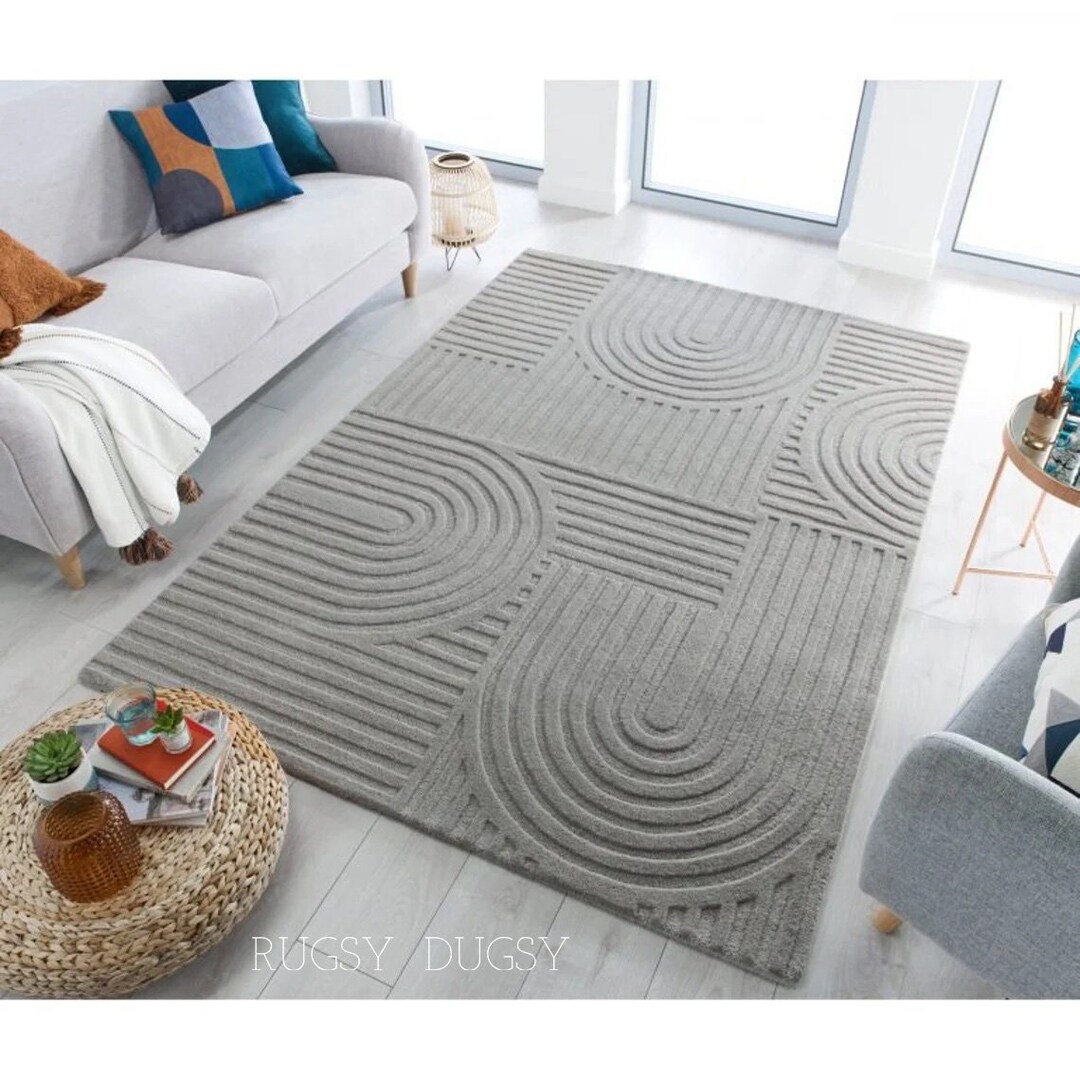 Montapis Zen Garden Handmade Modern Abstract Area Rug 100% Wool ...