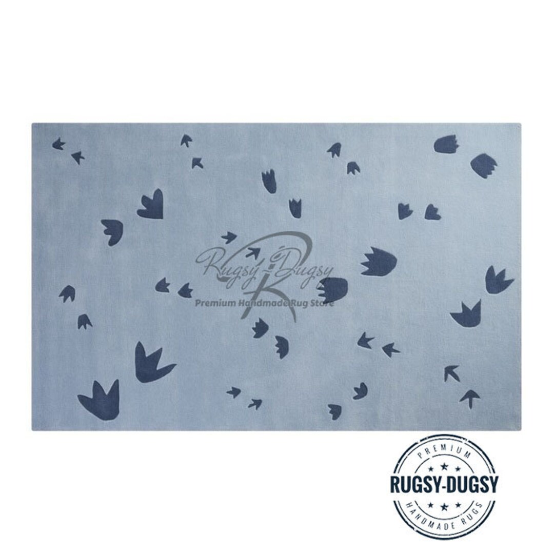Dinosaur Foot Prints Rugs for Bedroom, Kids Room, Kitchen, Living Room ...