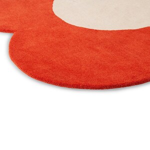 Flower Circle Area Rug 100% Wool Hand Tufted Handcrafted in India Area ...