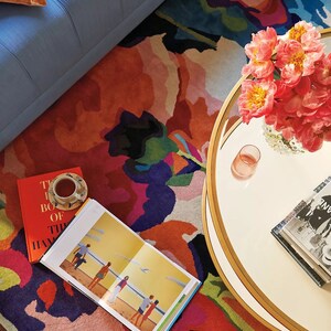 Brilliant Poppies Rug Lively and Vibrant 100% Wool Tufted Handmade Area ...