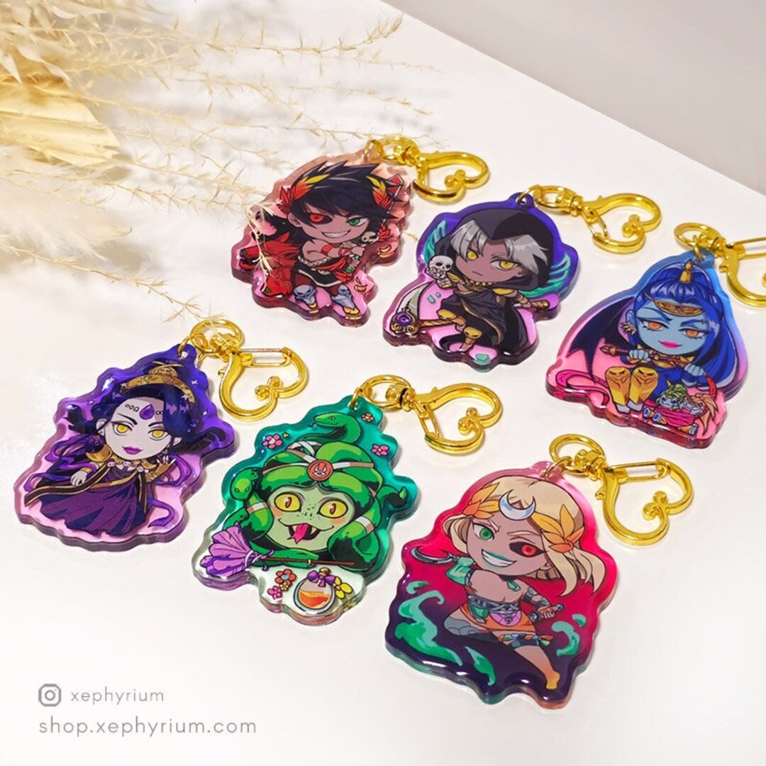 Hades Acrylic Charm Keychain - Etsy