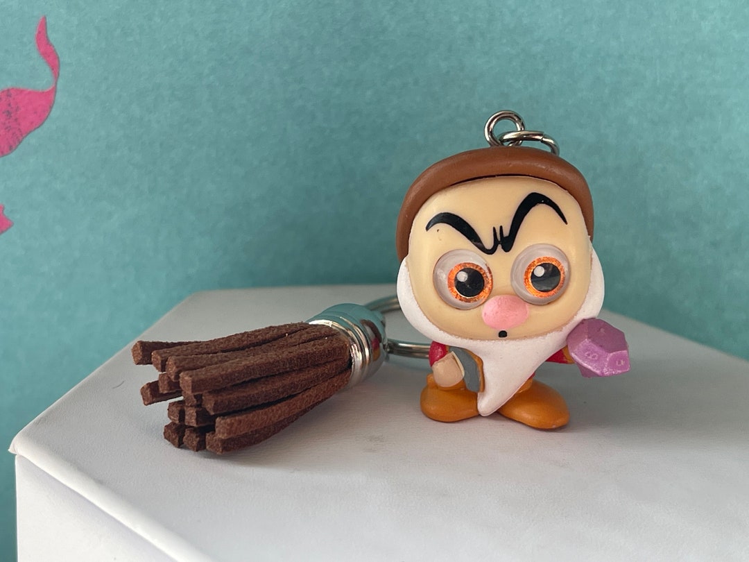 Snow White Happy Dwarf Doorable Keychain Disney With Tassle - Etsy
