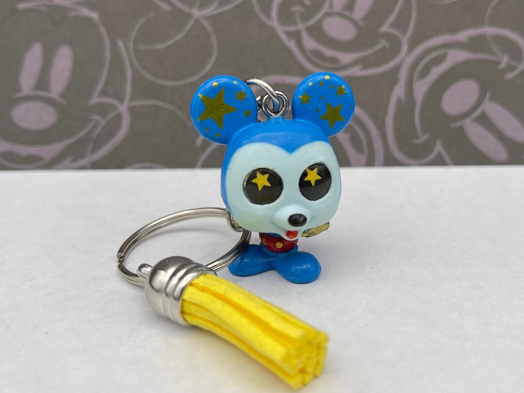 Doorable Fantasia Mickey Mouse Keychain With Blue Tassle Years of Ears ...