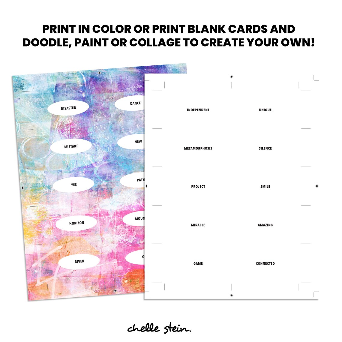 One Word Journal Prompts Printable Prompt Cards - Etsy