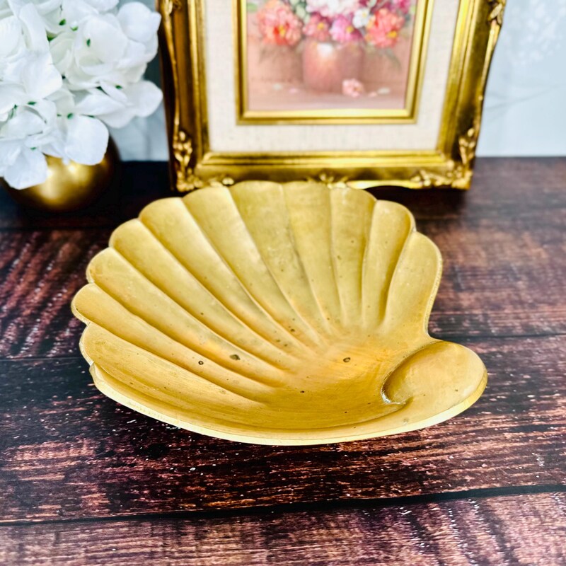 Brass Shell Dish - Etsy