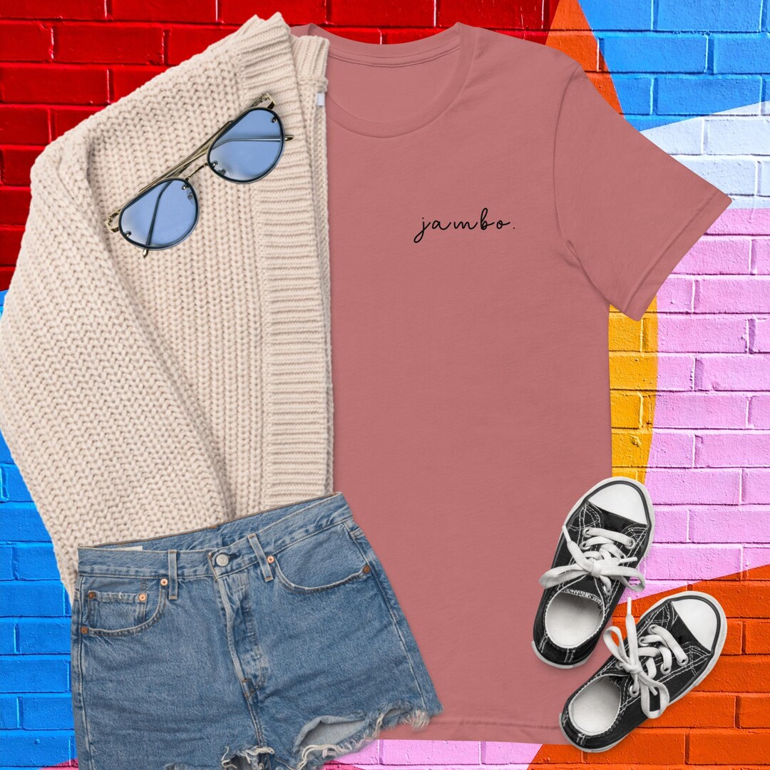 So Simple Tee: Jambo; Casual, Simple, Minimal Tee, Basic Tee, Everyday, Unisex Go-to Tee ...