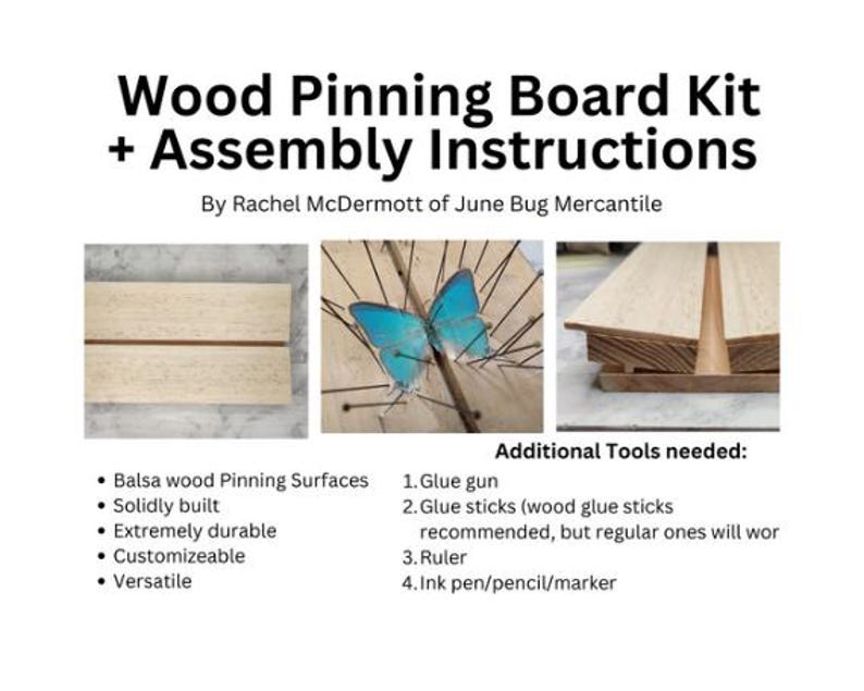 Balsa/wood Pinning/spreading Board Kit for Insects & Entomology ...