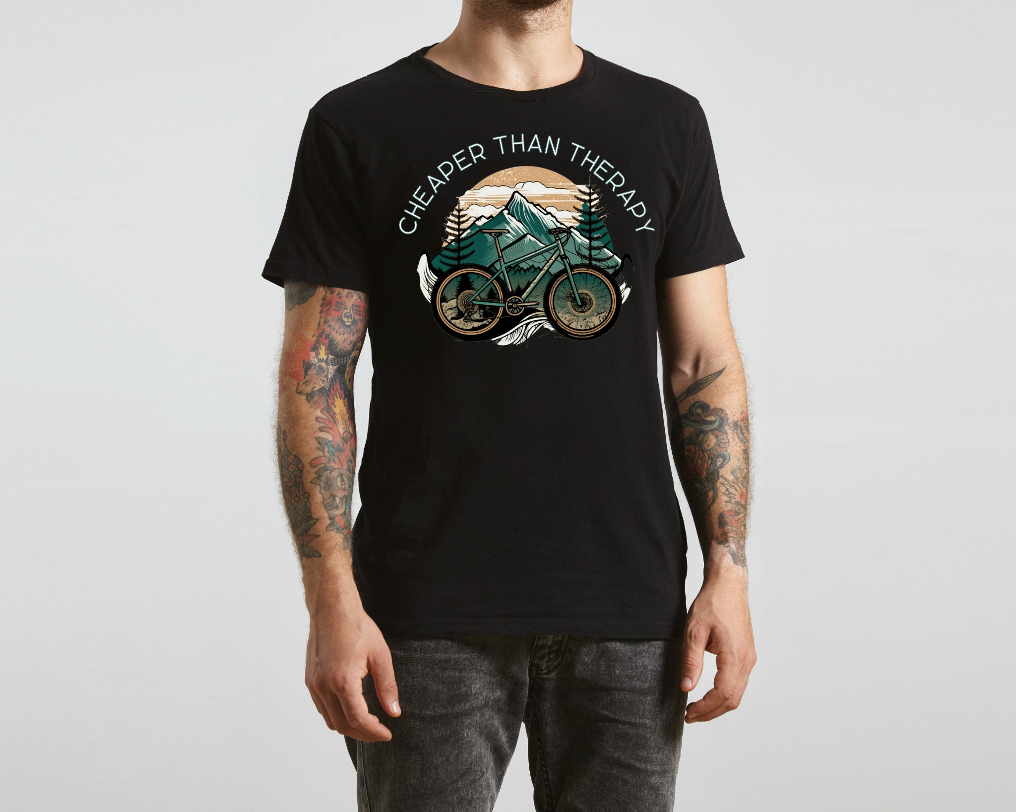 Unisex Mountain Bike T Shirt Cyclist Shirt Graphic T Shirt - Etsy