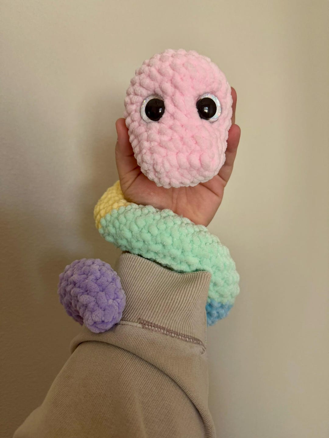 Snake Crochet Plushie Snake Stuffie Toy Plushie for Birthday Gift Snake ...