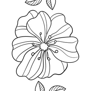 Color Me Floral Bookmark - Etsy