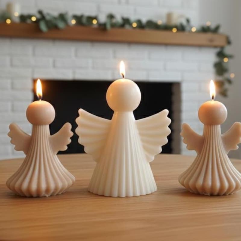 Carved Angel Candles - Etsy UK