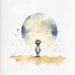 Boy and Moon Watercolor Painting,good Night Art,nursery Art,wall Decor ...