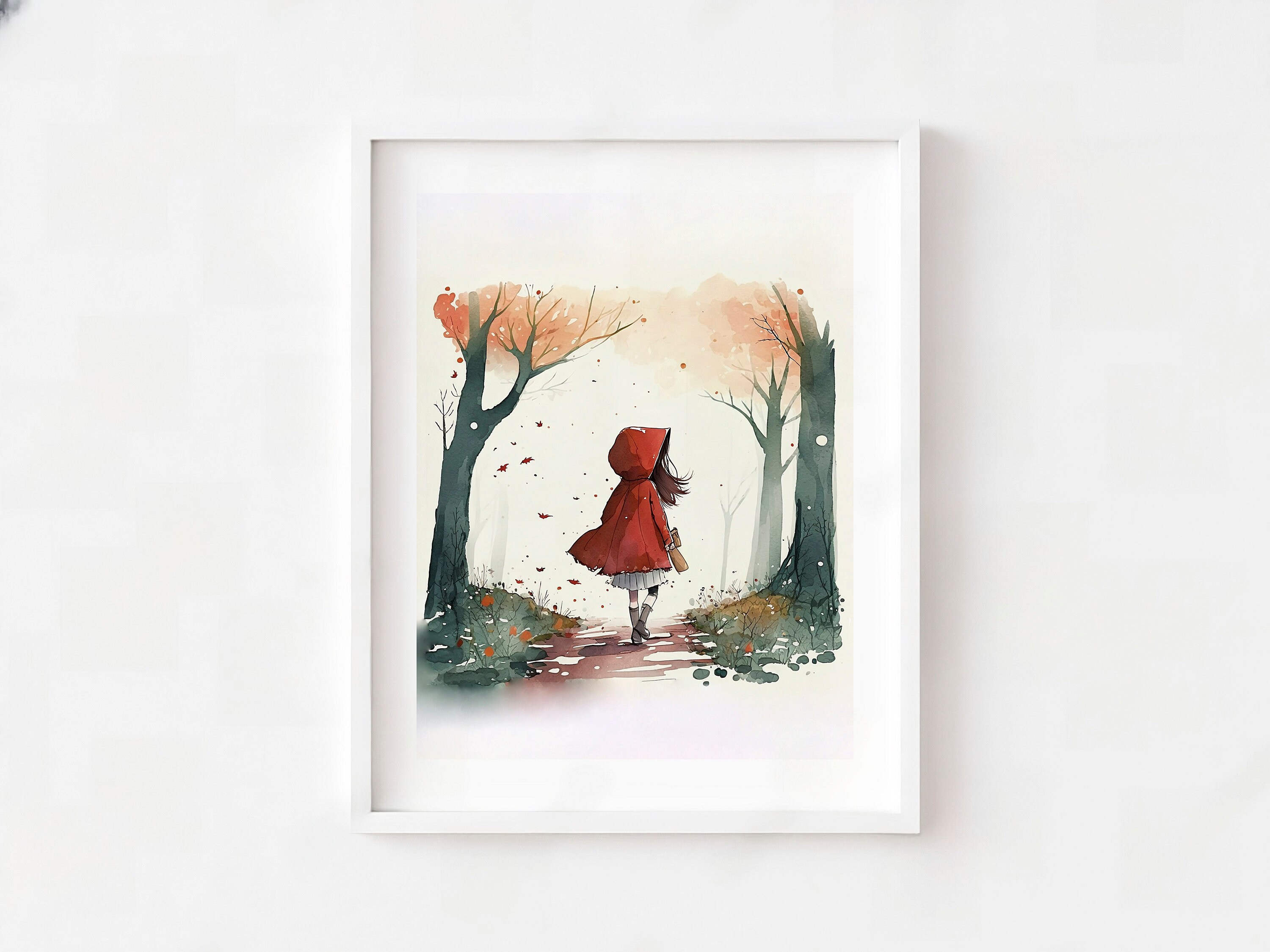 Little Red Riding Hood, Digital Downoad,fairytale Illustration,fantasy ...