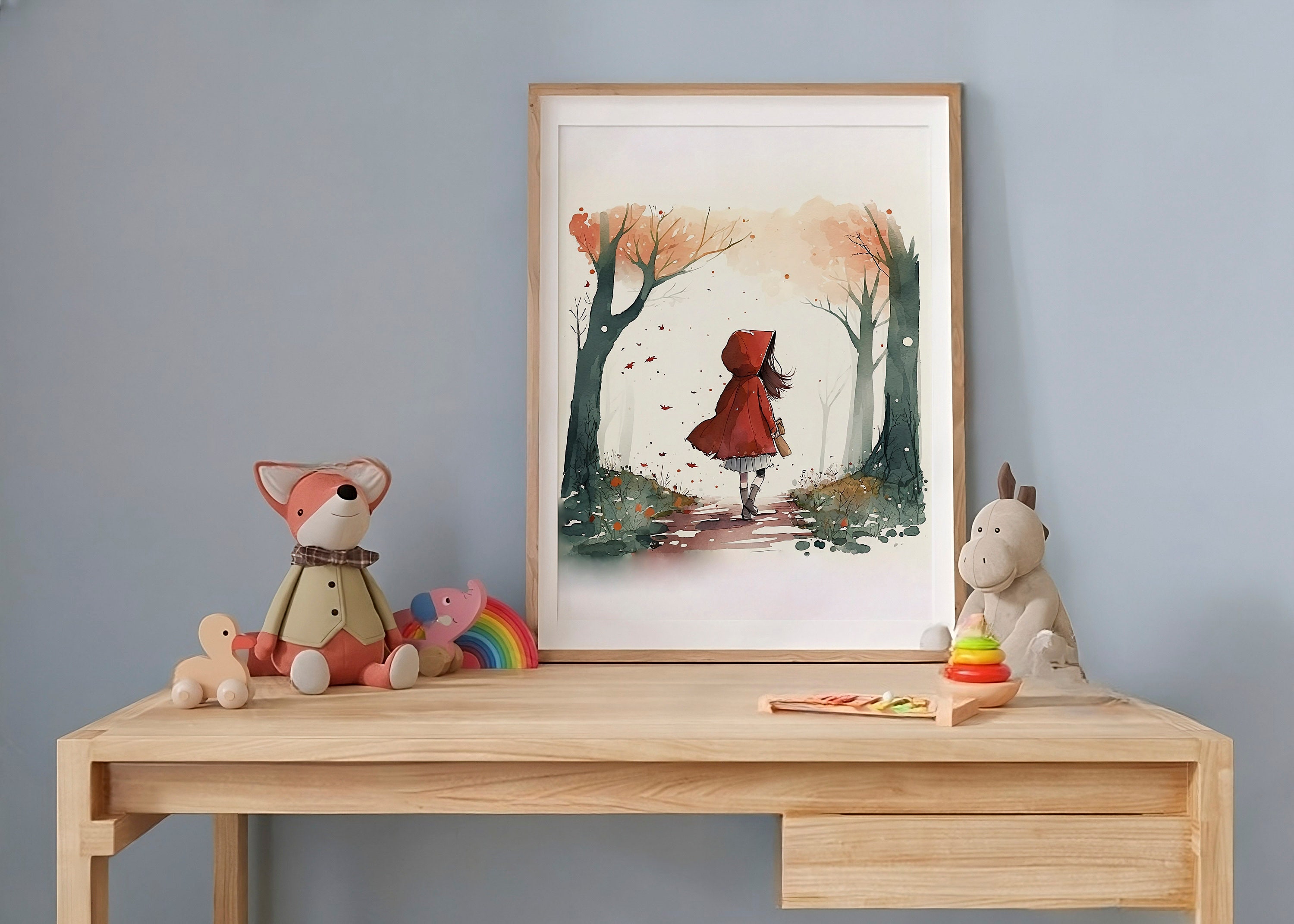 Little Red Riding Hood Vintage Art Print ,last Minute Gift,digital ...