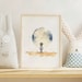 Boy and Moon Watercolor Painting,good Night Art,nursery Art,wall Decor ...