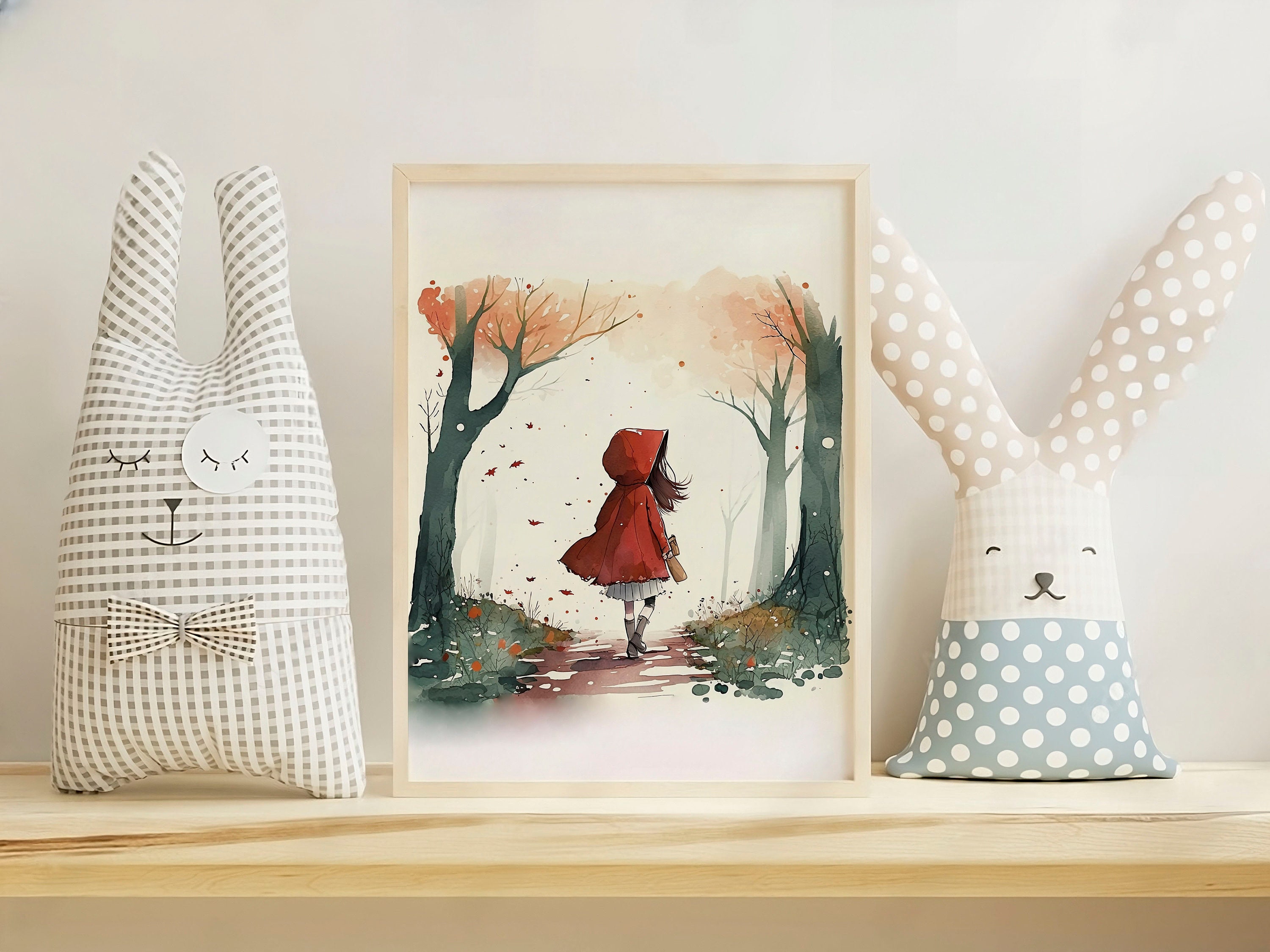 Little Red Riding Hood Vintage Art Print ,last Minute Gift,digital ...