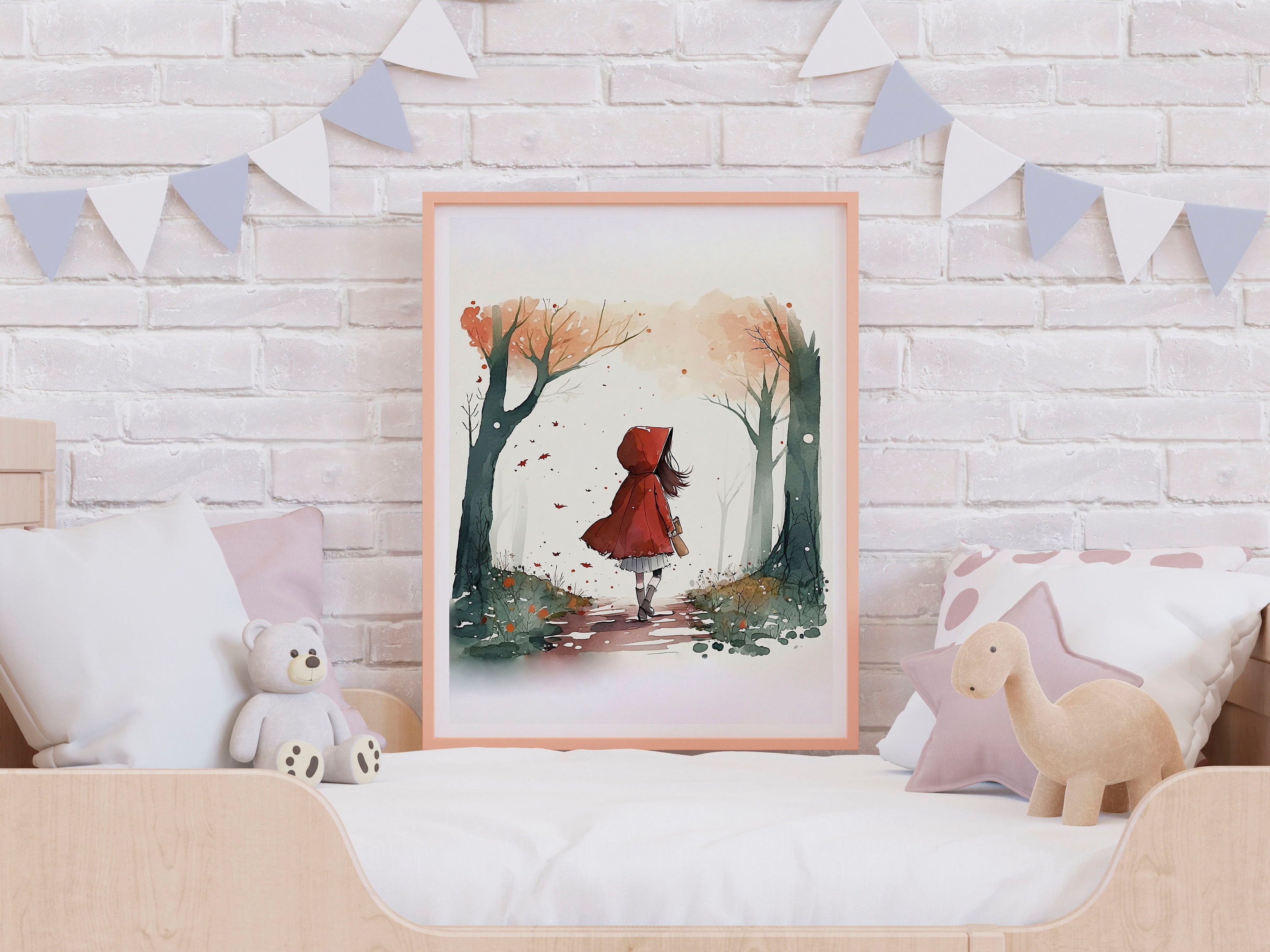 Little Red Riding Hood, Digital Downoad,fairytale Illustration,fantasy ...