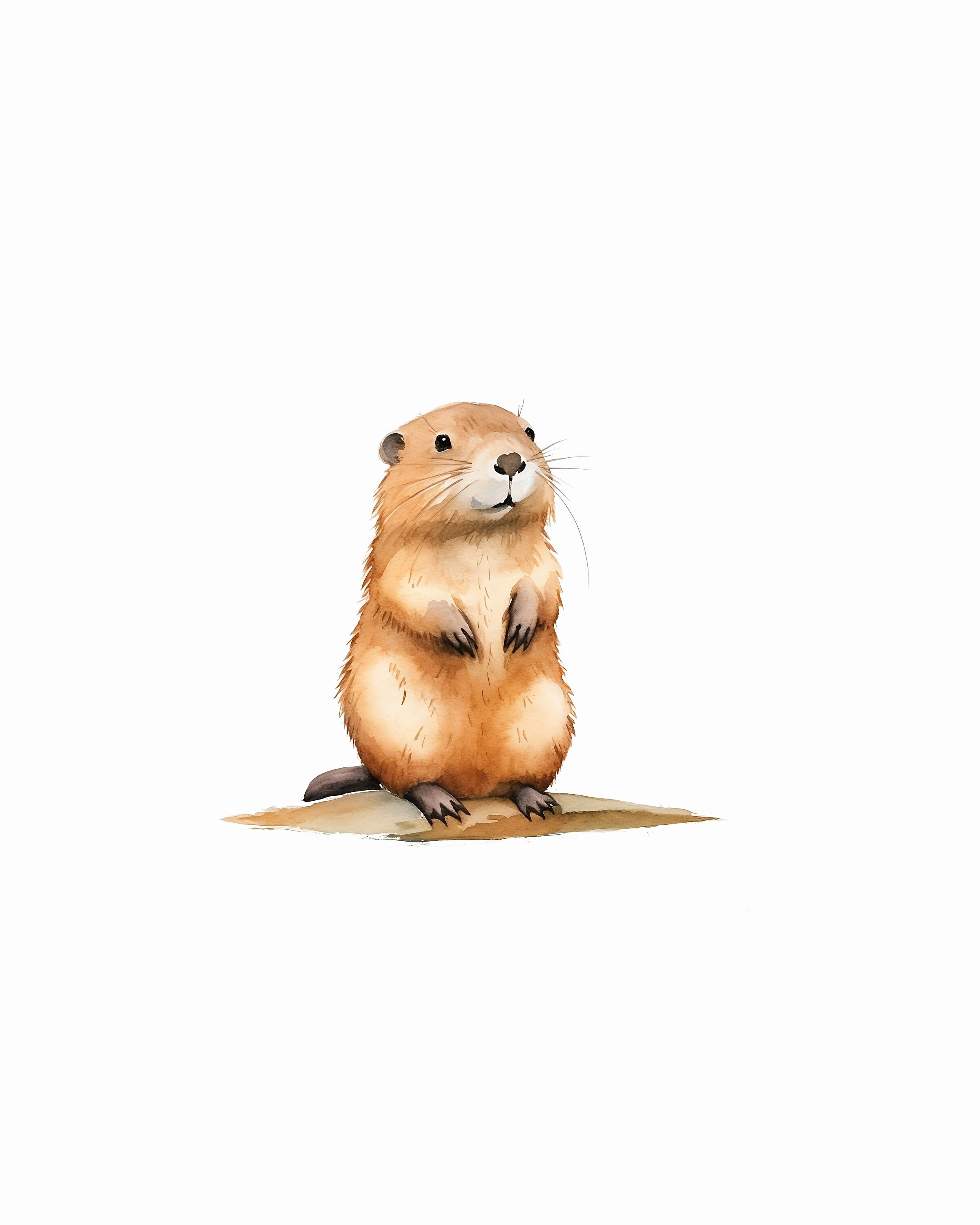 Beaver Nursery Decor,neutral Baby Room, Forest Theme Art,minimal ...