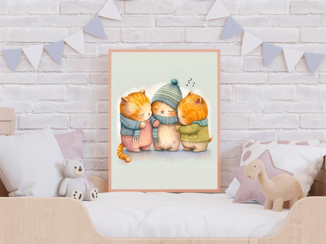 Three Little Kittens Lost Their Mittensdigital - Etsy