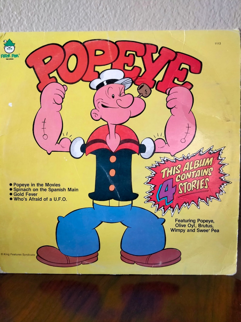 Popeye, Original Vinyl Record - Etsy