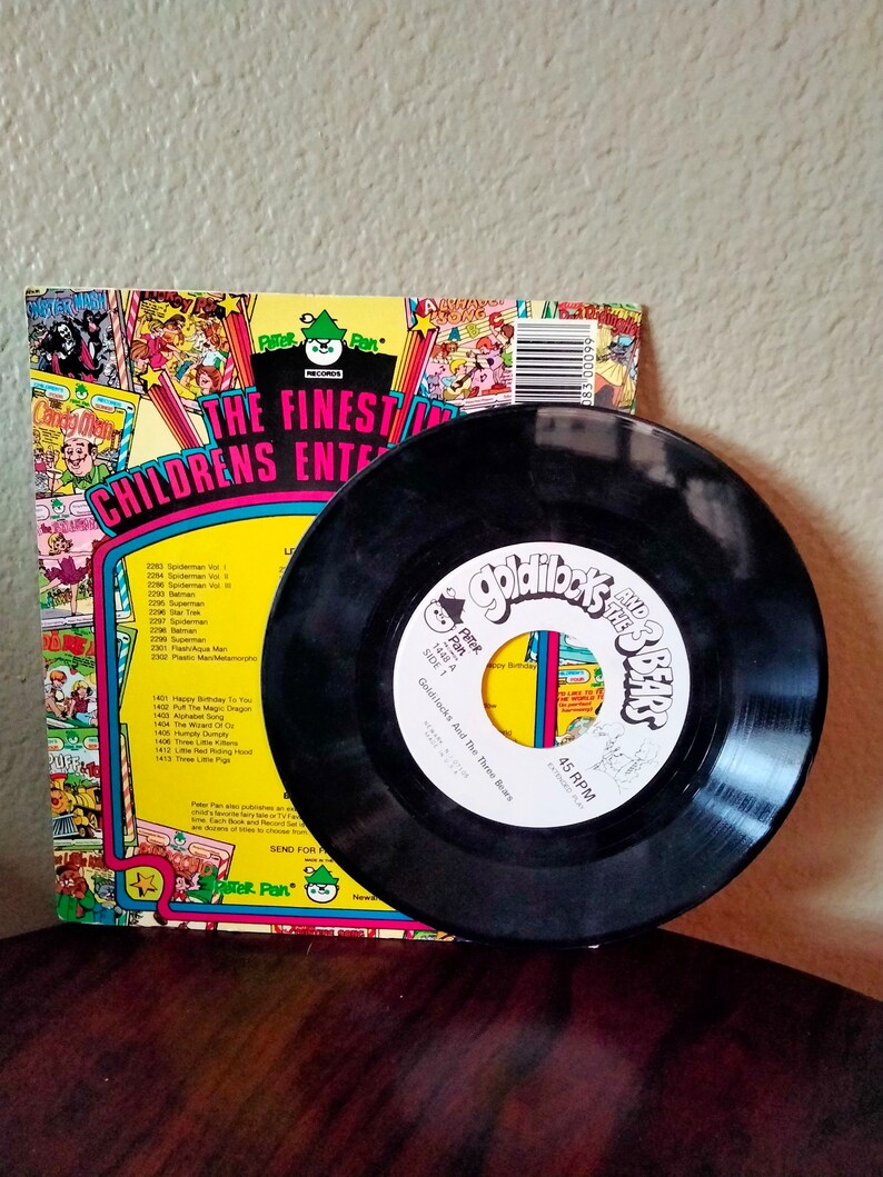 Goldilocks and the 3 Bears 1970s Story Record - Etsy