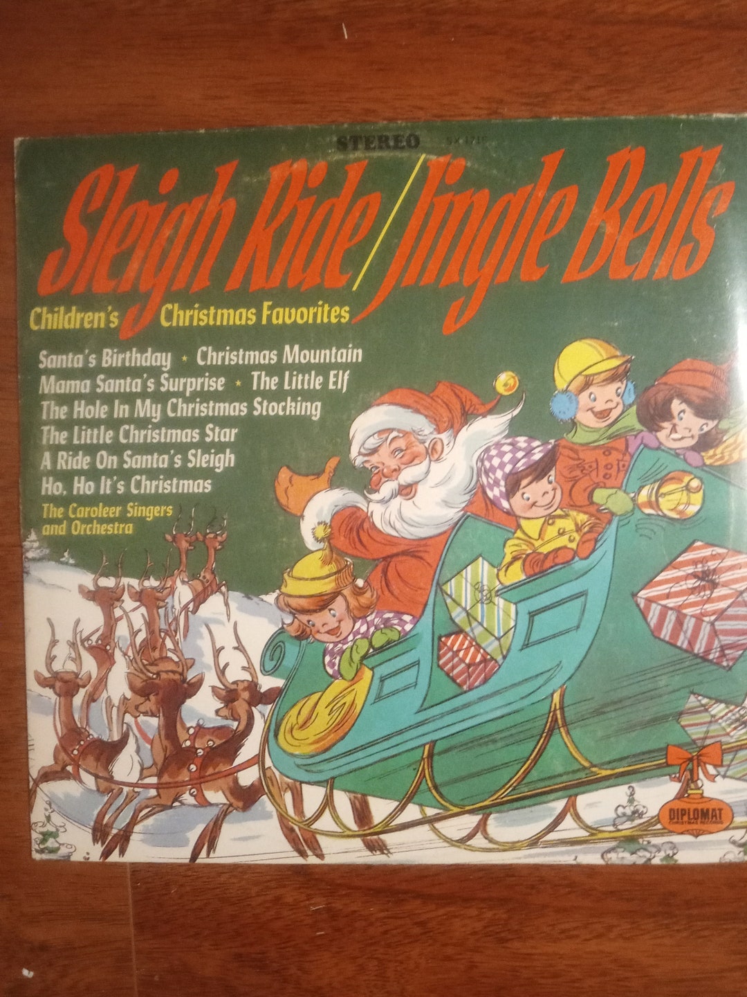 Sleigh Ride/jingle Bells: Children's Christmas Favorites 1970s 33RPM ...