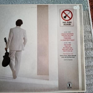 Glenn Frey - No Fun Aloud, 1982 Original Vinyl Record - Etsy