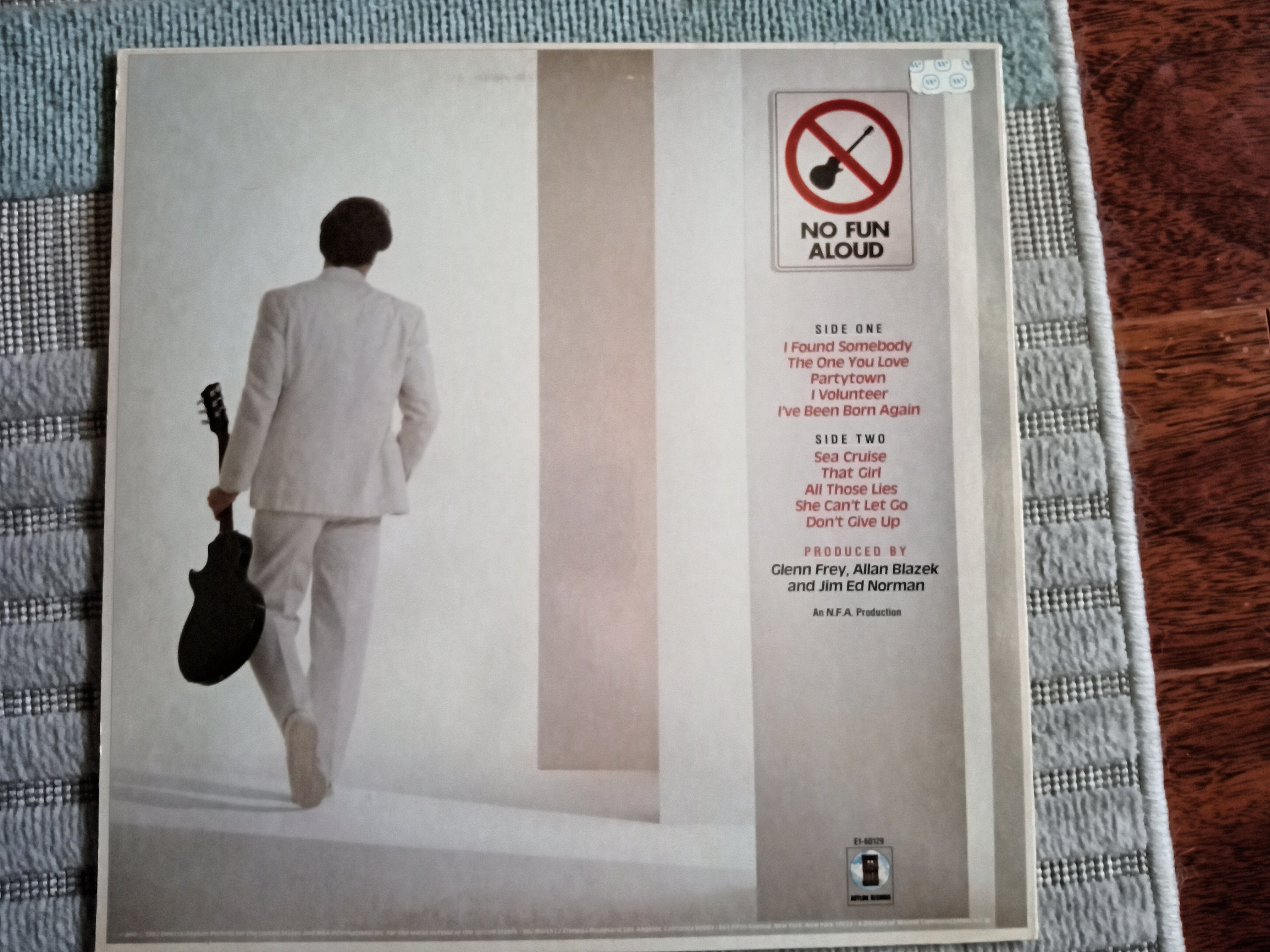 Glenn Frey - No Fun Aloud, 1982 Original Vinyl Record - Etsy