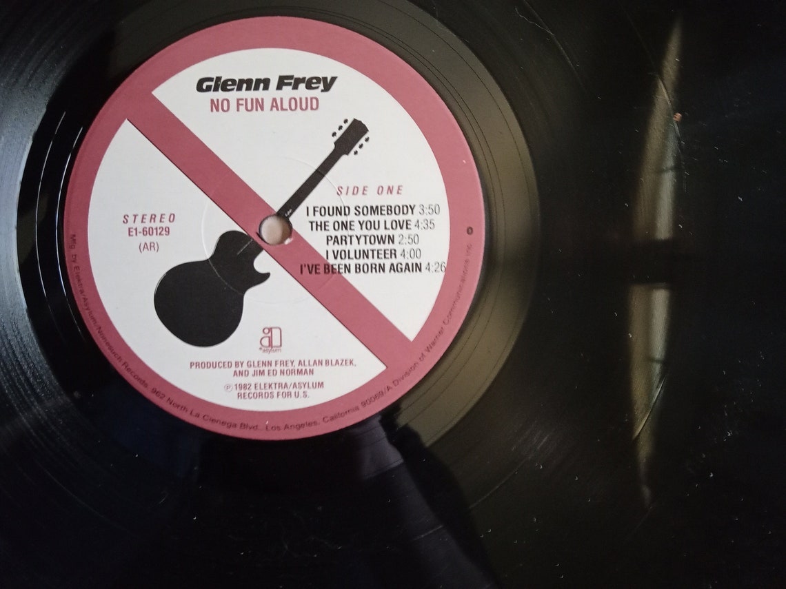 Glenn Frey - No Fun Aloud, 1982 Original Vinyl Record - Etsy