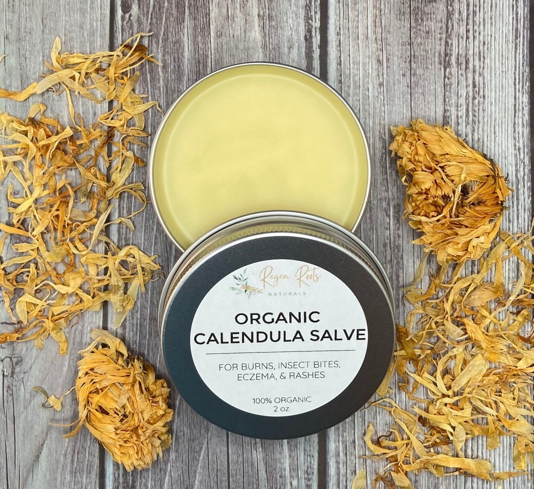 Organic Calendula Salve, Natural Herbal Balm, Healing, for Sensitive ...