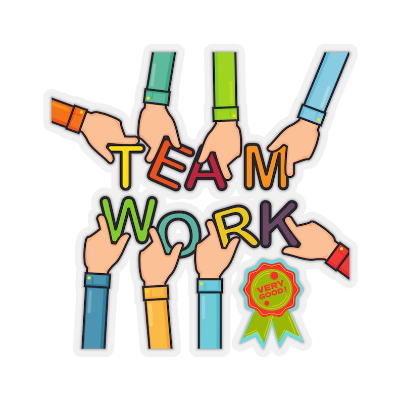 Team Work Stickers for Students - Etsy