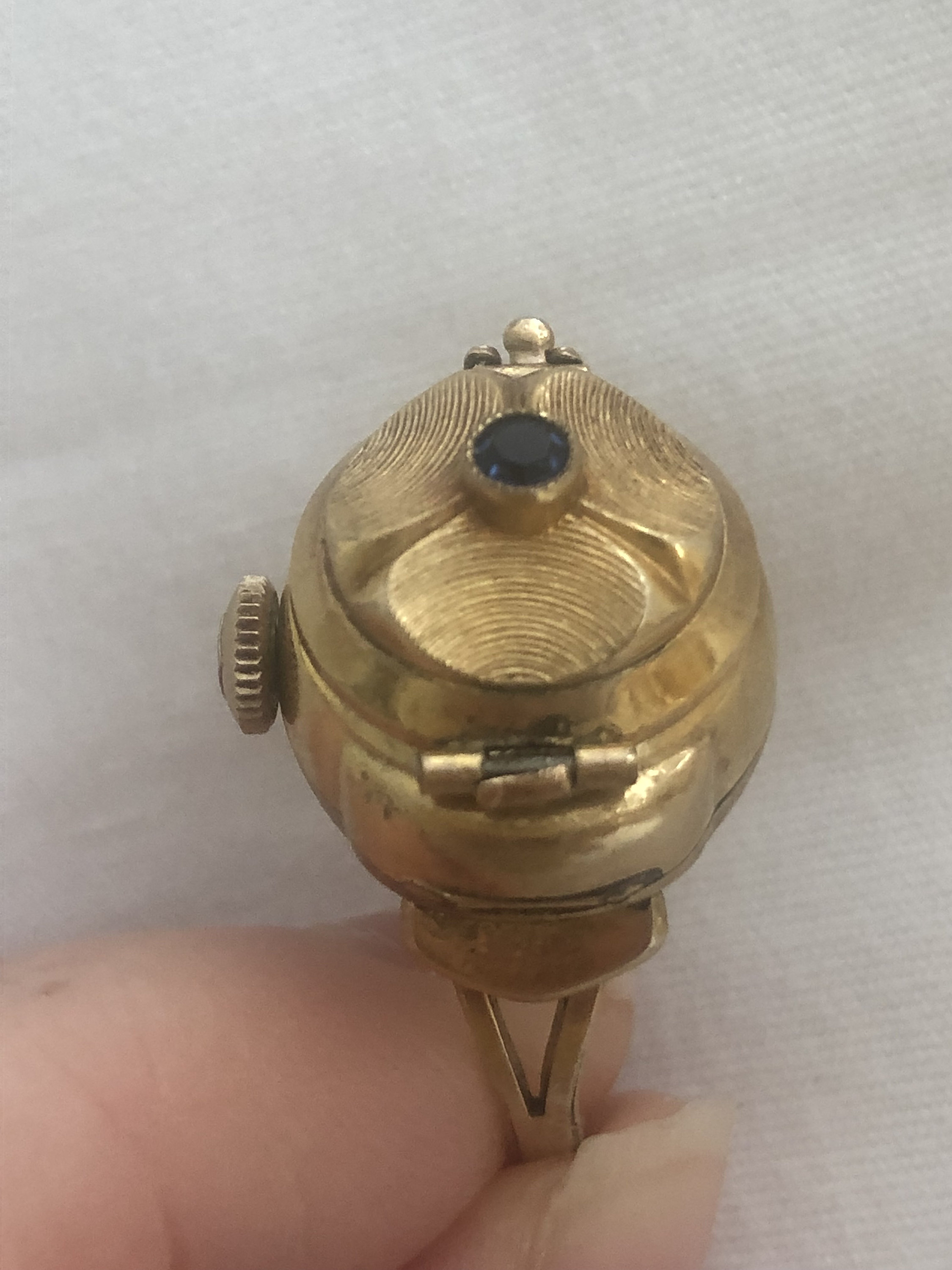 1940s Bucherer Flower Gold Ring Watch - Etsy