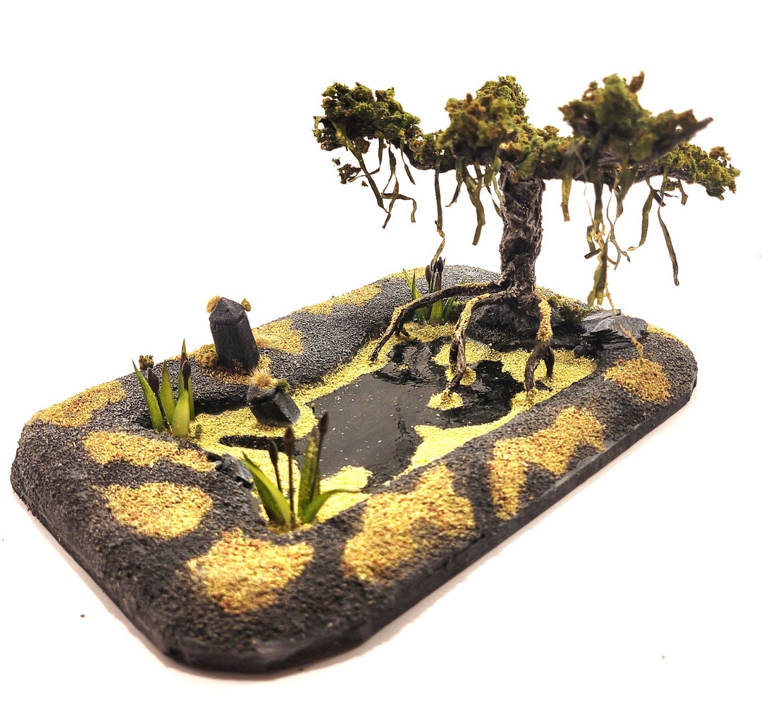 Haunted Swamp : Pool With Tree, Modular Tabletop Terrain - Etsy