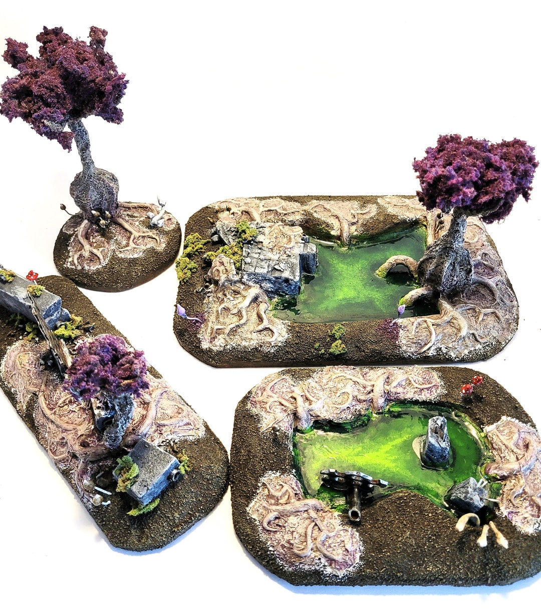Terrain Set 'fungus World' Modular Tabletop Terrain - Etsy