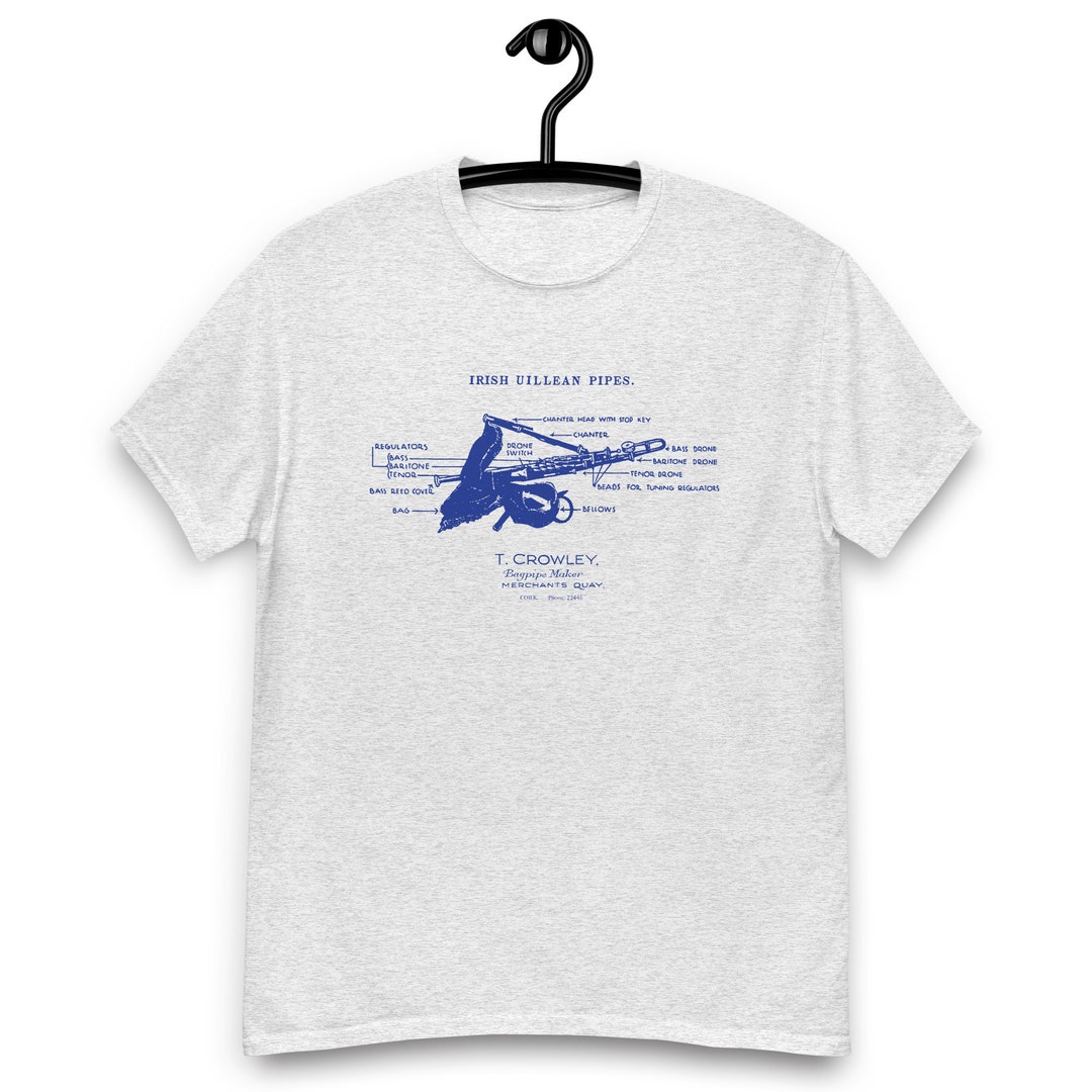 Uilleann Pipes Tadhg Crowley Cork T-shirt - Etsy