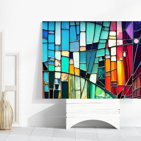 Modern Art Canvas - Etsy