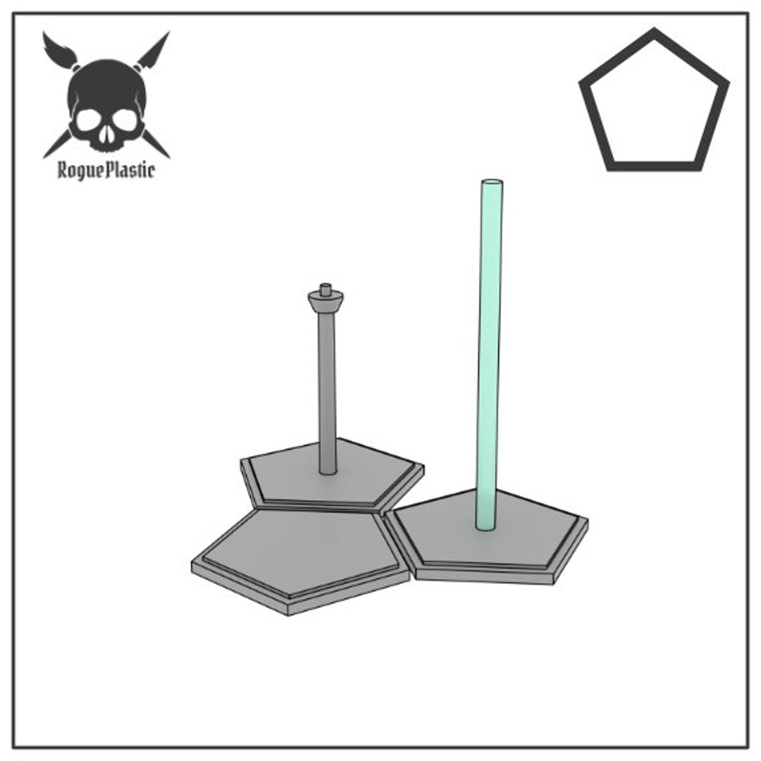 Miniature and Scale Model Stand With Pentagon Base - Etsy