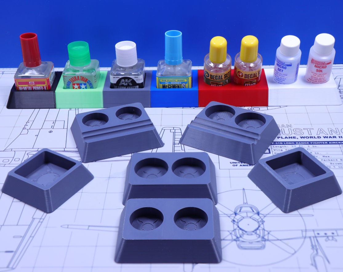 Polystyrene Cement Glue Liquid Bottle Holder for Tamiya and AK - Single ...