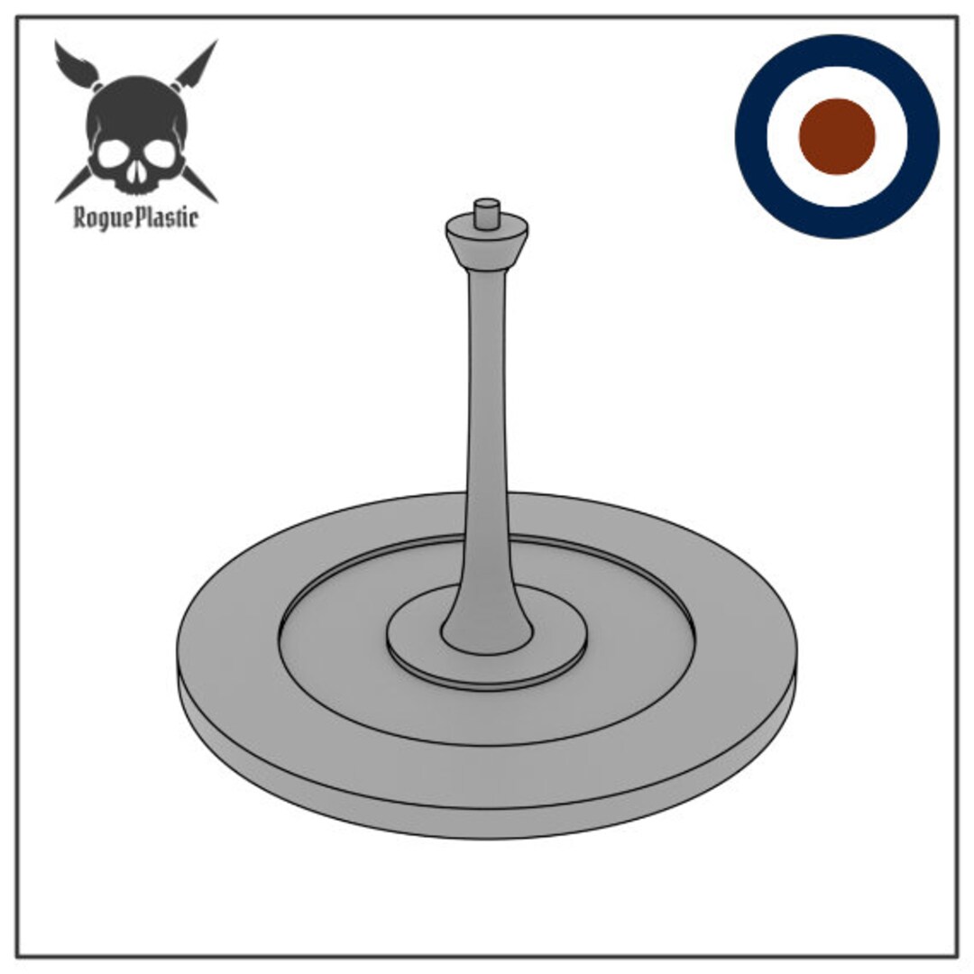 Scale Model Airplane Flight Stand With Roundel Base Royal Air Force - Etsy