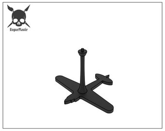 Scale Model Airplane Flight Stand With Roundel Base Republic - Etsy