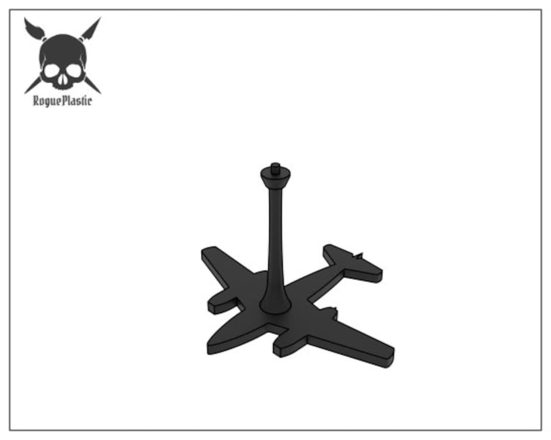 Scale Model Airplane Flight Stand With Silhouette Base Messerschmitt ...