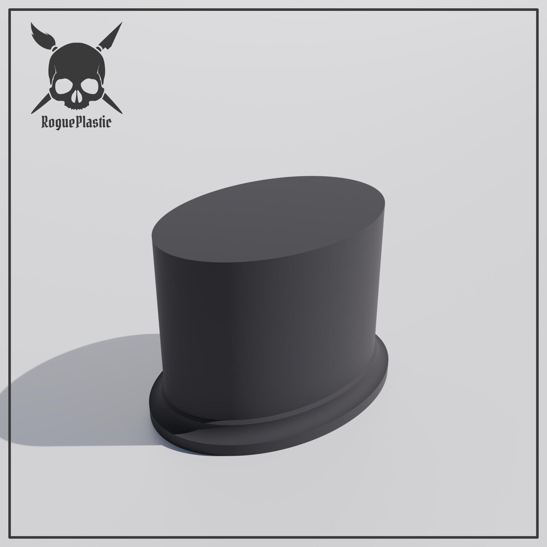 Oval Base Elevated Display Stands Plinths for Miniatures & Scale Models ...