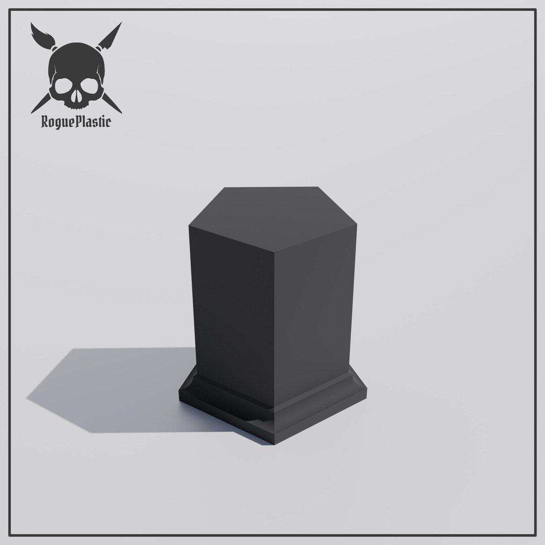 Pentagon Base Elevated Display Stands Plinths for Miniatures & Scale ...